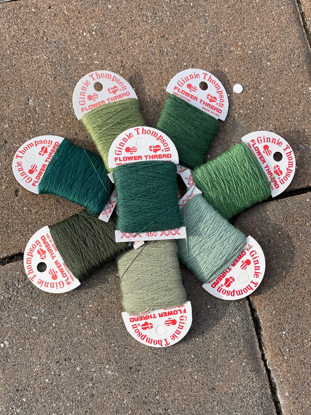 Vintage Ginnie Thompson Flower Thread- Forest Group - Etsy