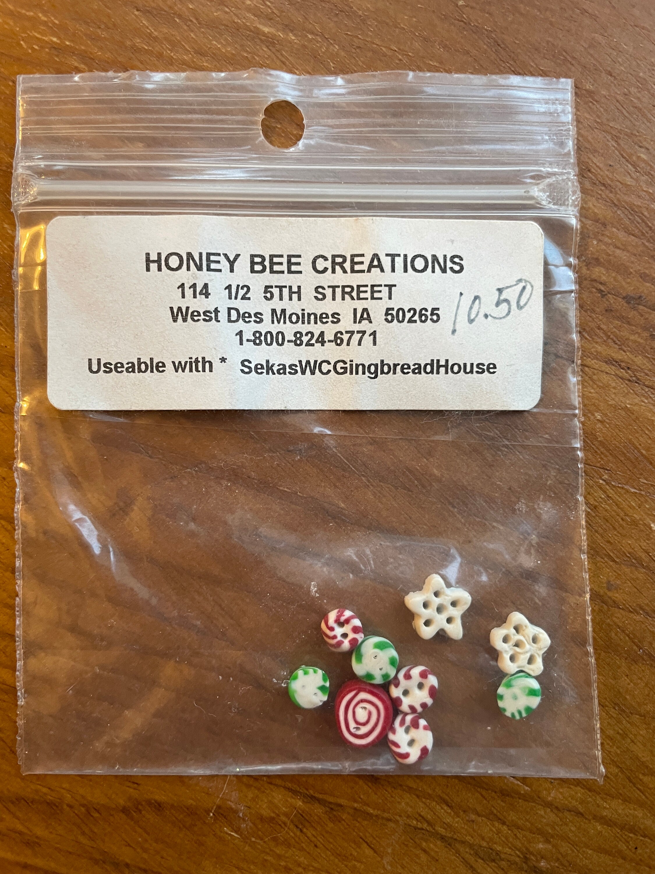 Vintage Honey Bee Creations Beads Peppermint Candies - Etsy
