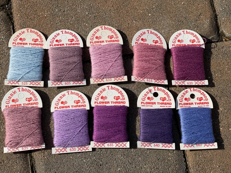 Vintage Ginnie Thompson Flower Thread- Hydrangea Group - Etsy