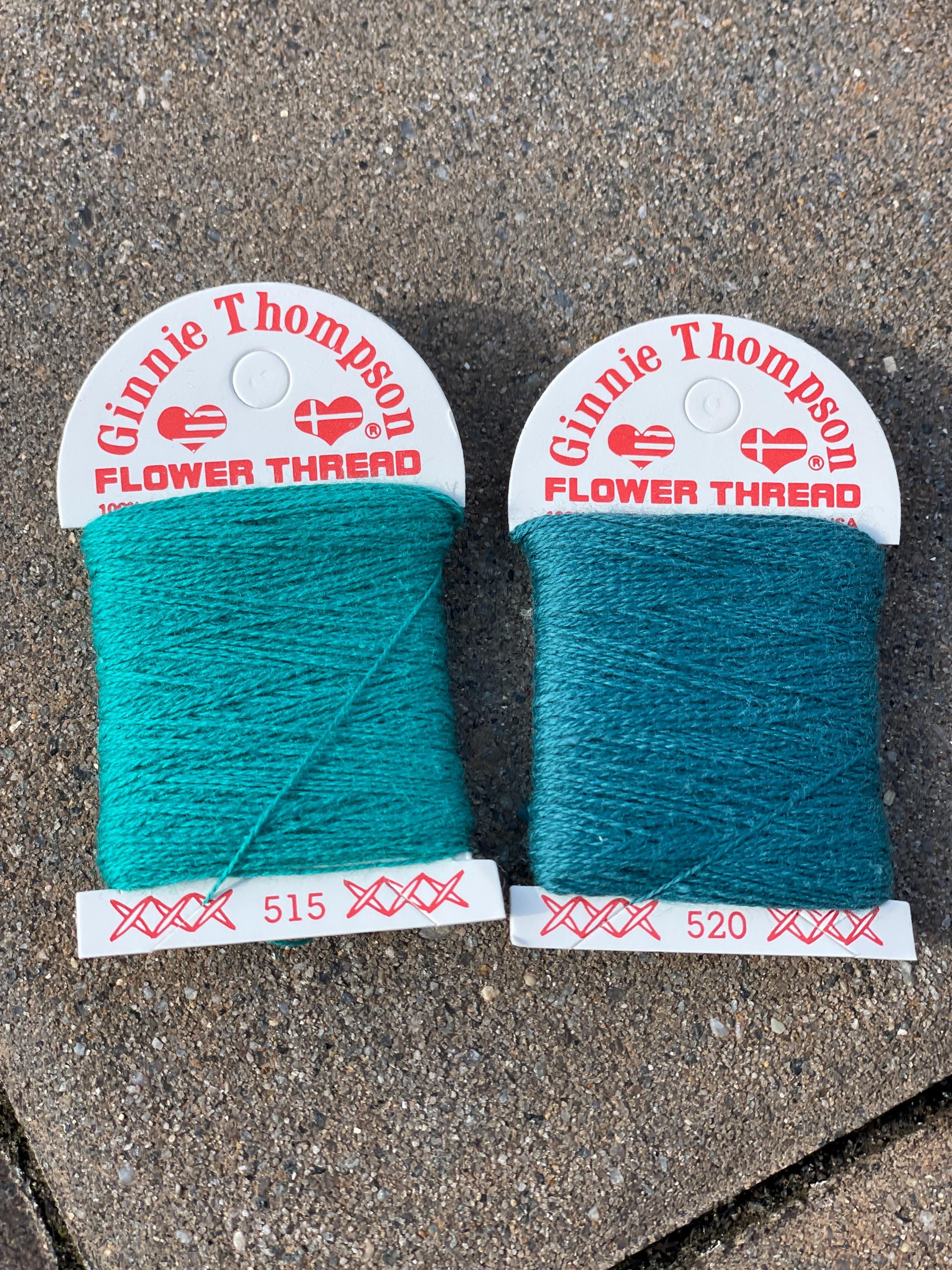 Vintage Ginnie Thompson Flower Thread- Turquoise Waters Group - Etsy