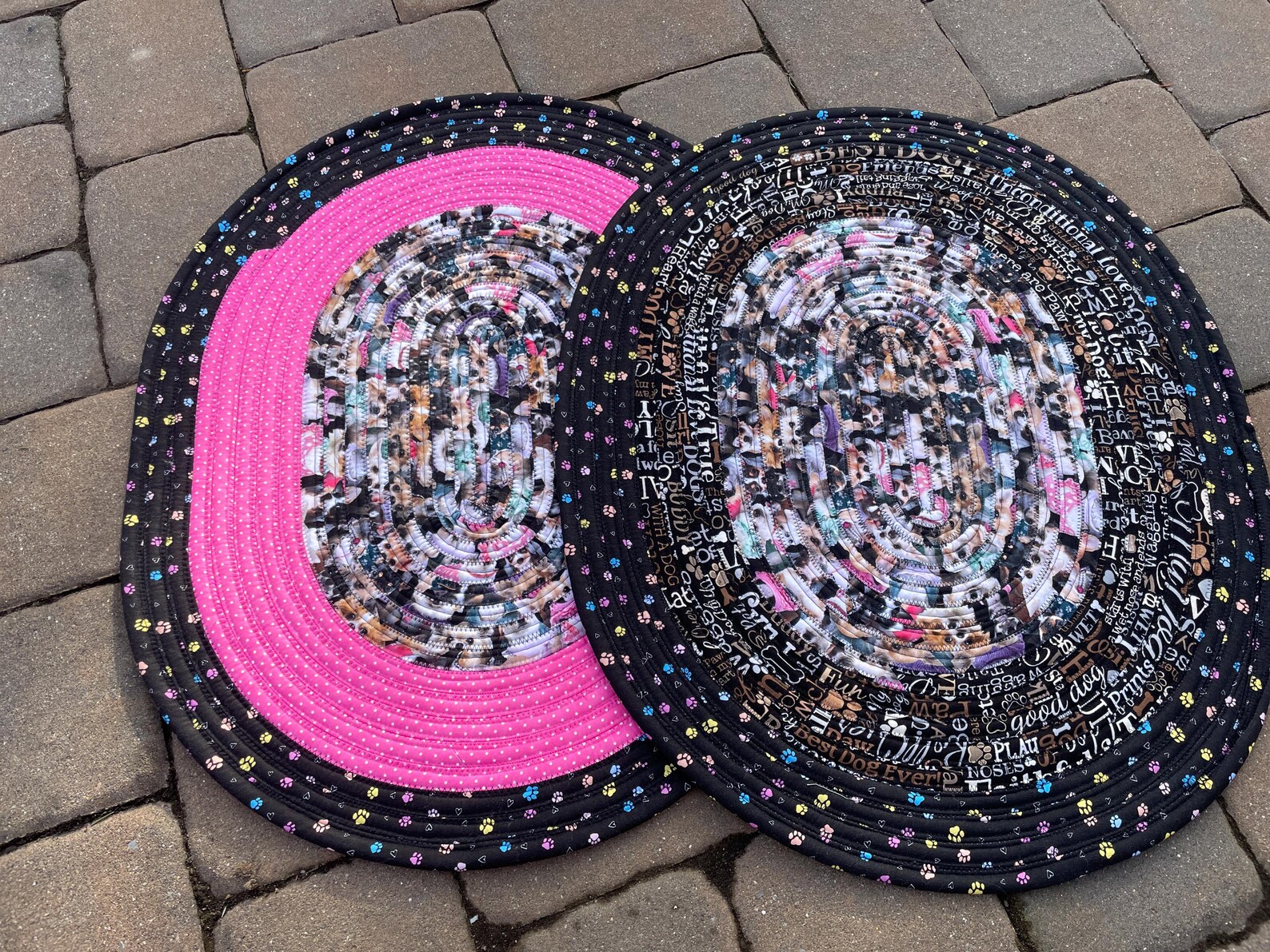 Dog Mat Made With Jelly Roll Technique - Etsy