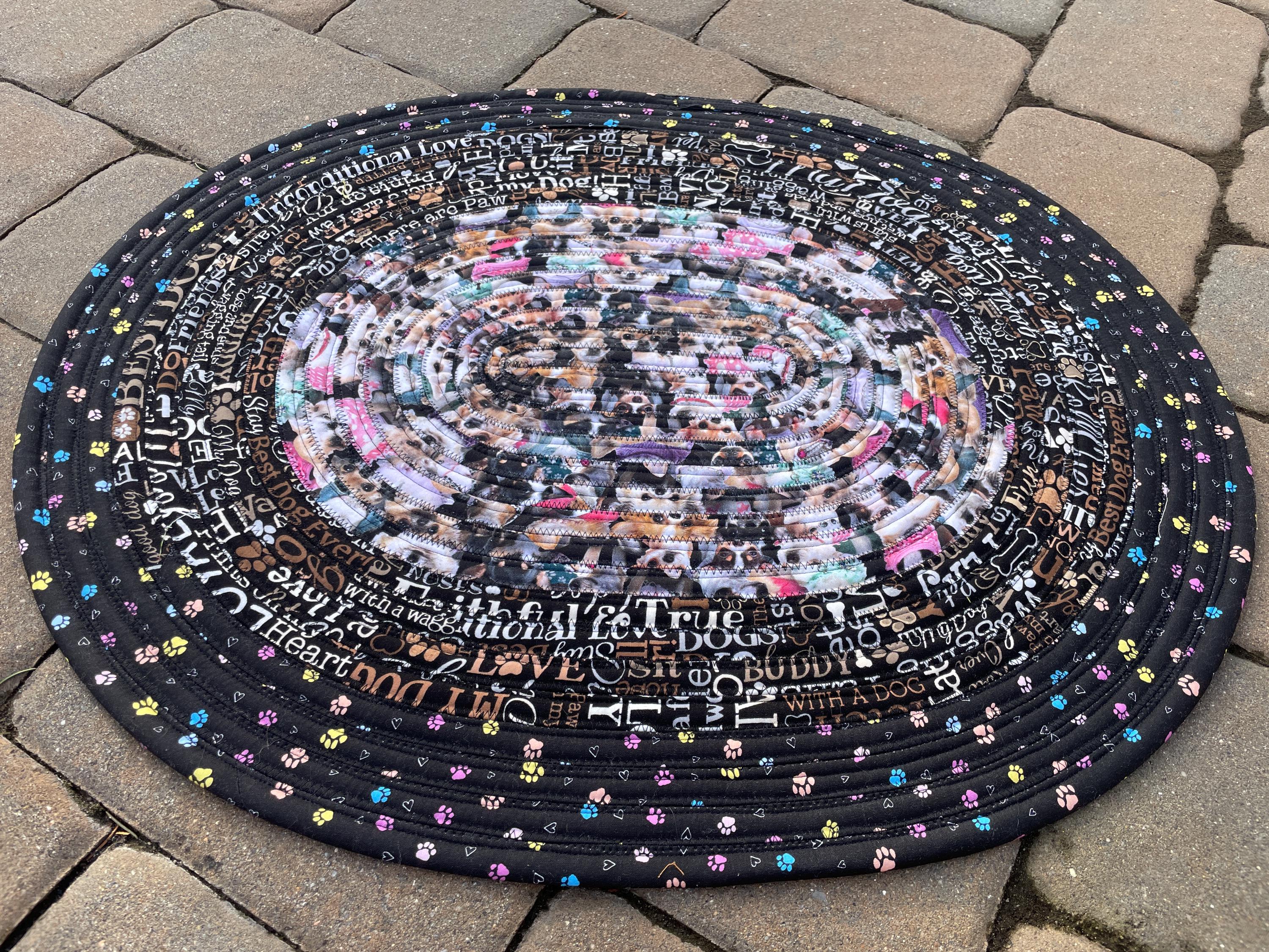 Dog Mat Made With Jelly Roll Technique - Etsy