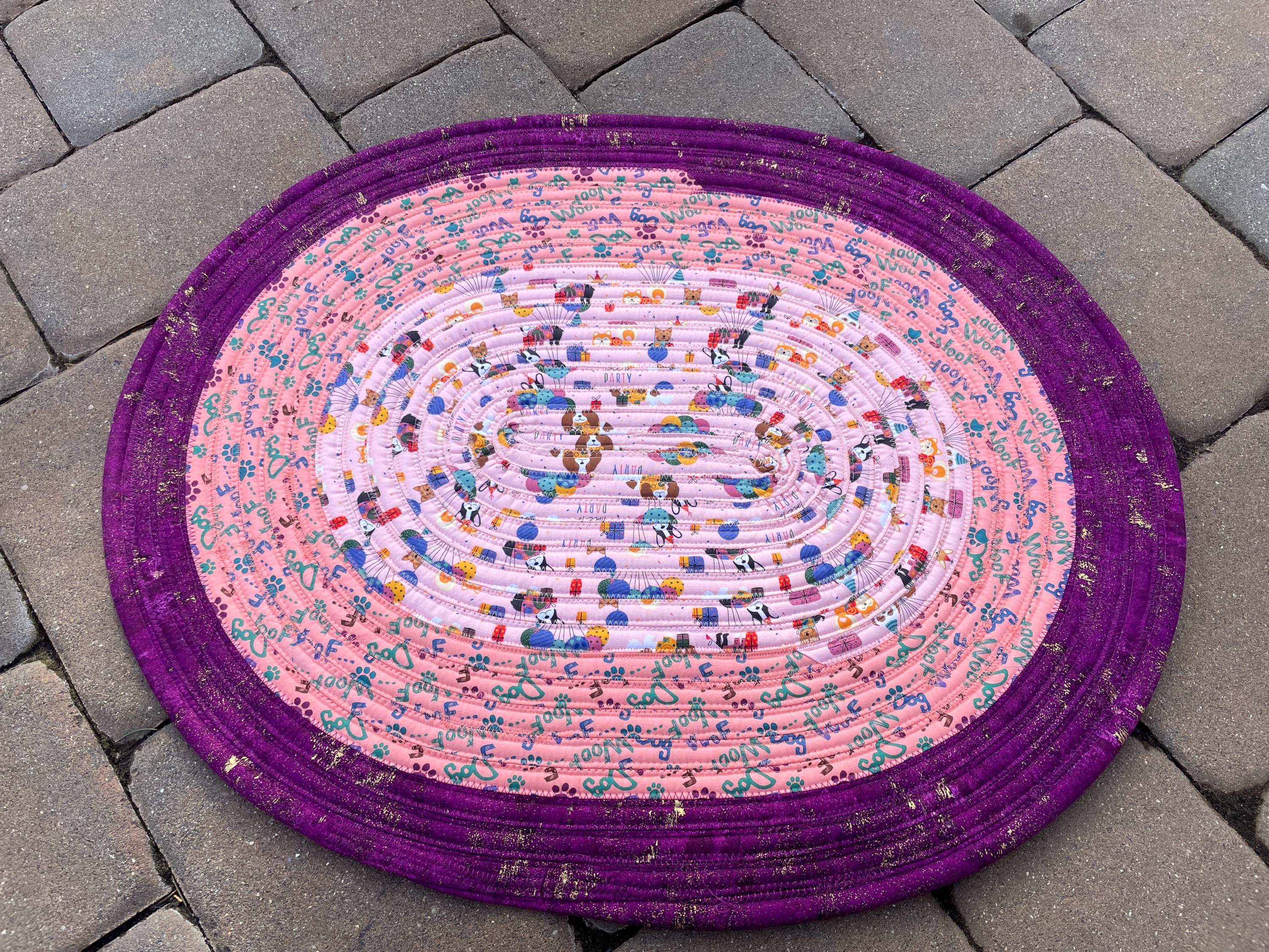 Dog Mat Made With Jelly Roll Technique - Etsy