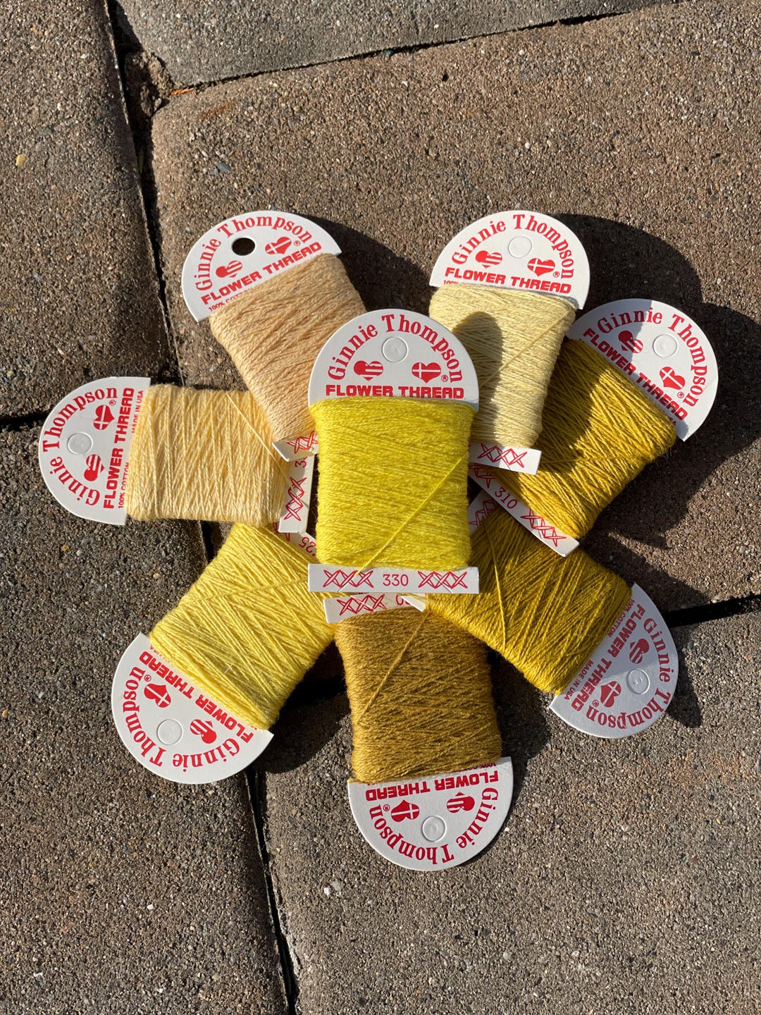 Vintage Ginnie Thompson Flower Thread- Wheatfield Group - Etsy