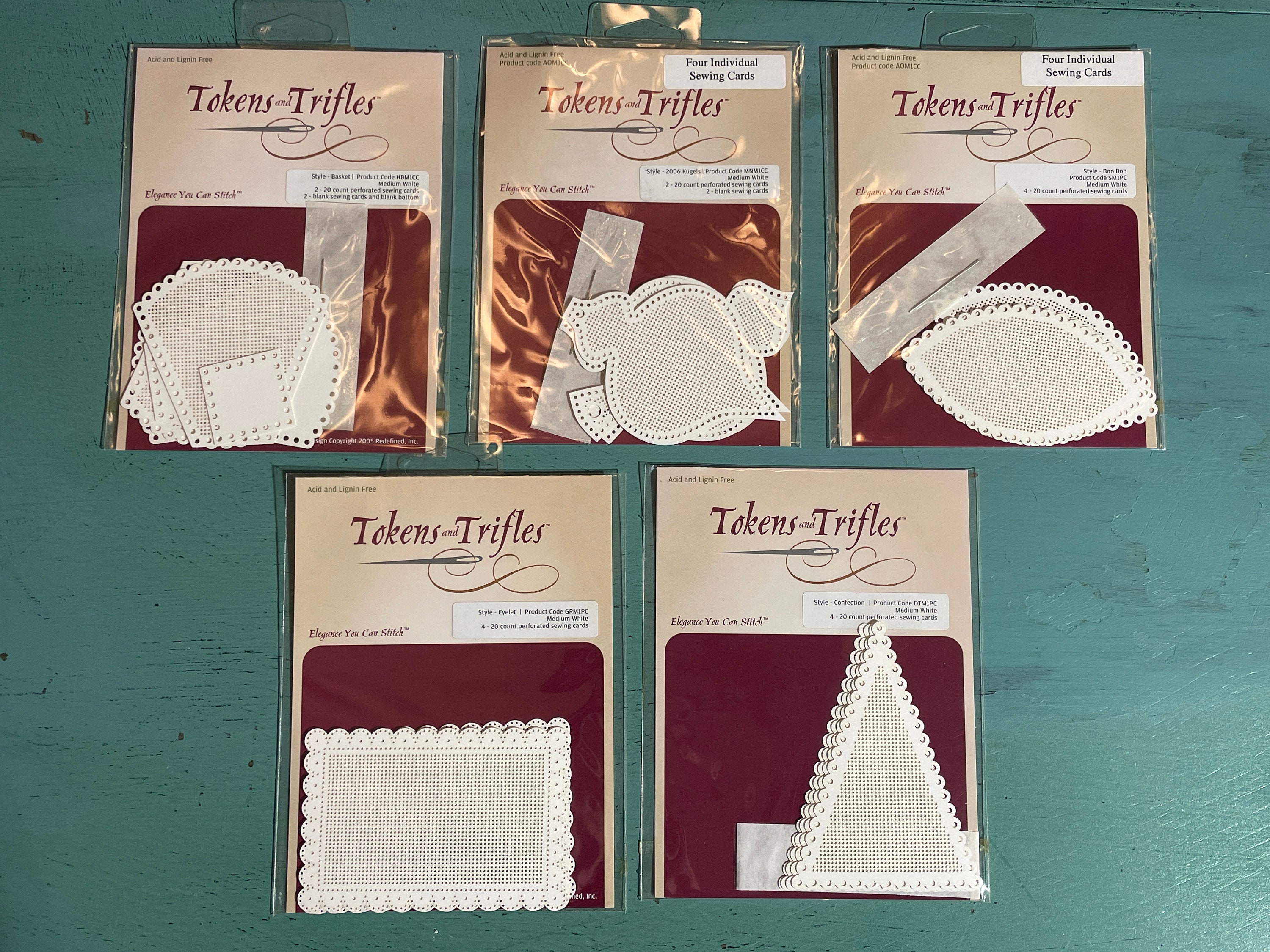 Token and Trifles Perforated Sewing Cards - Etsy