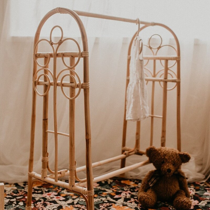 Clothing Rack Rattan - Etsy