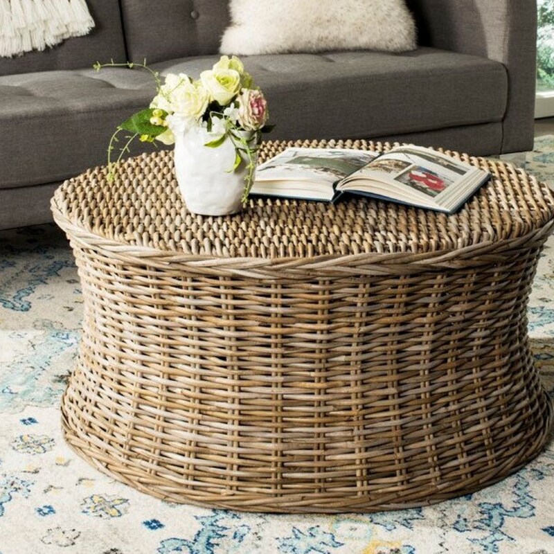 Wicker Coffee Table - Etsy