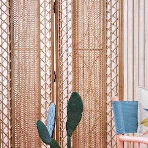 Rattan Partition, Rattan Room Divider, Handmade Rattan Screens, Panel ...