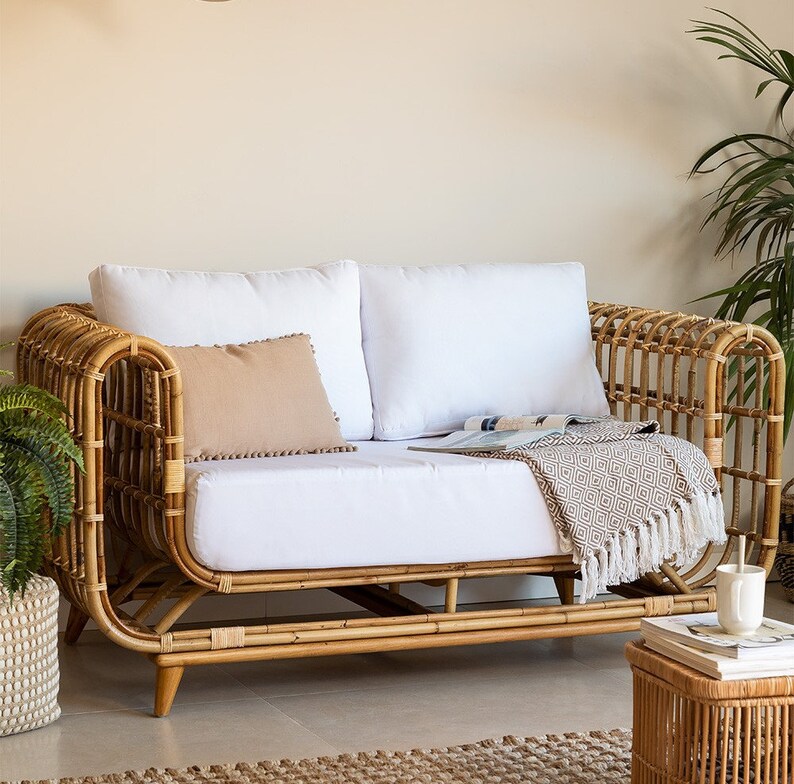 Handmade Rattan Sofa Wicker Sofa Rattan Furniture Handmade - Etsy