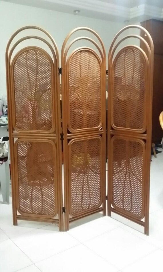 Rattan Partition Rattan Room Divider Handmade Rattan | Etsy