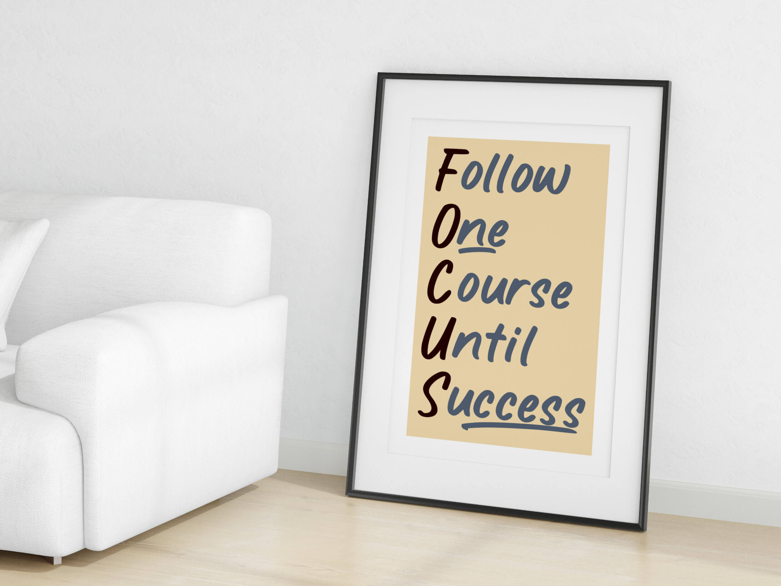 Focus Acronym Poster for More Concentration and Success Source of ...