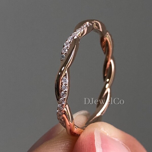 Twisted Wedding Band - Etsy