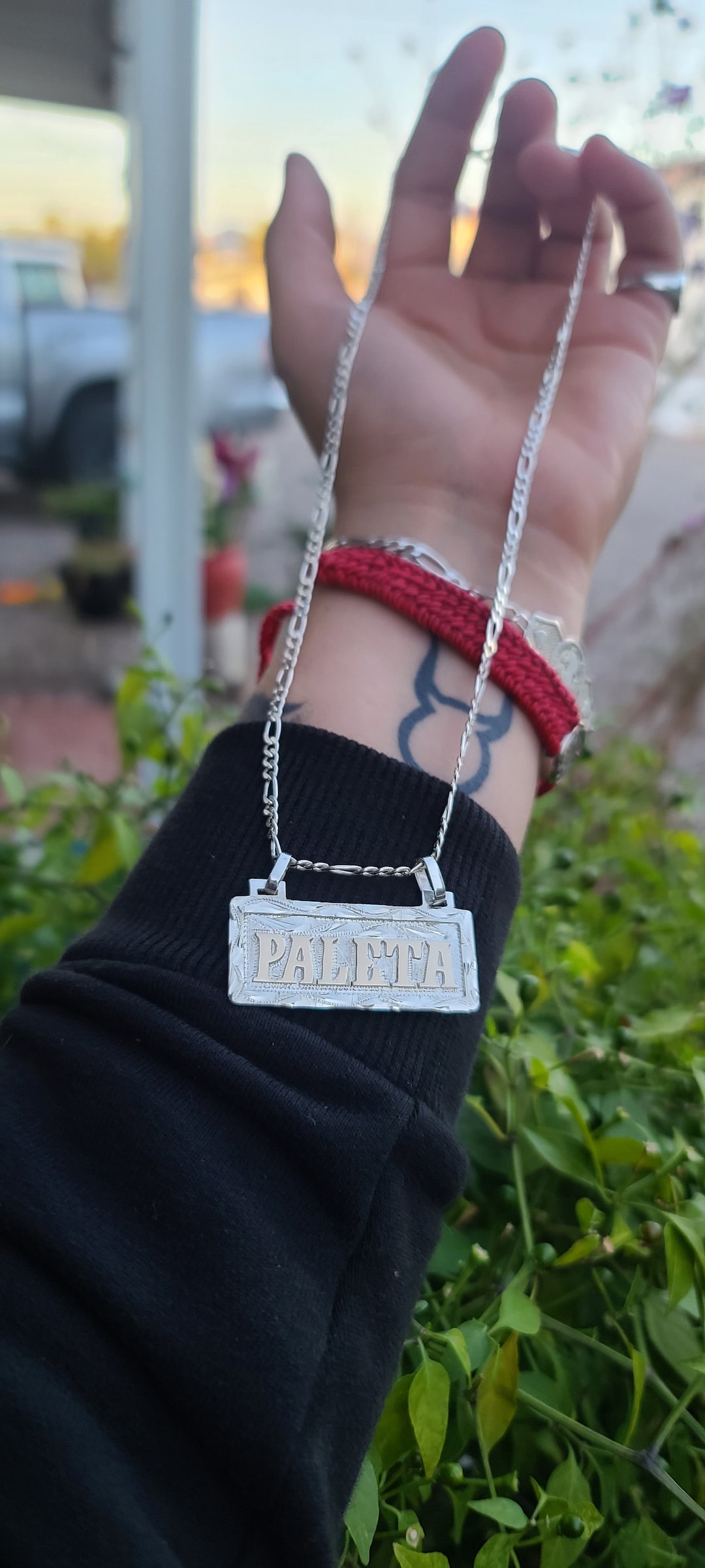 925 Silver Nameplate W./ 10k Gold - Etsy