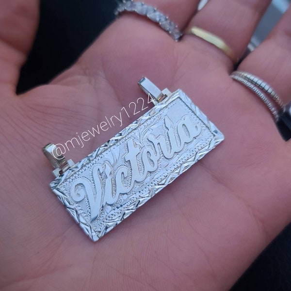 Silver Name Plate - Etsy