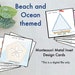 Montessori Metal Inset Designs - Beach and Ocean Themed - Etsy