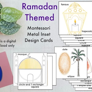 Montessori Metal Inset Designs - Ramadan Themed - Etsy