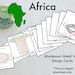 Montessori Metal Inset Designs - Continent Study of Africa - Digital ...