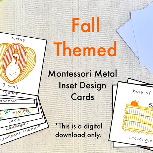 Montessori Metal Inset Designs Fall Themed - Etsy