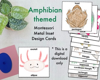 Montessori Metal Inset Design Cards Valentine's Day - Etsy