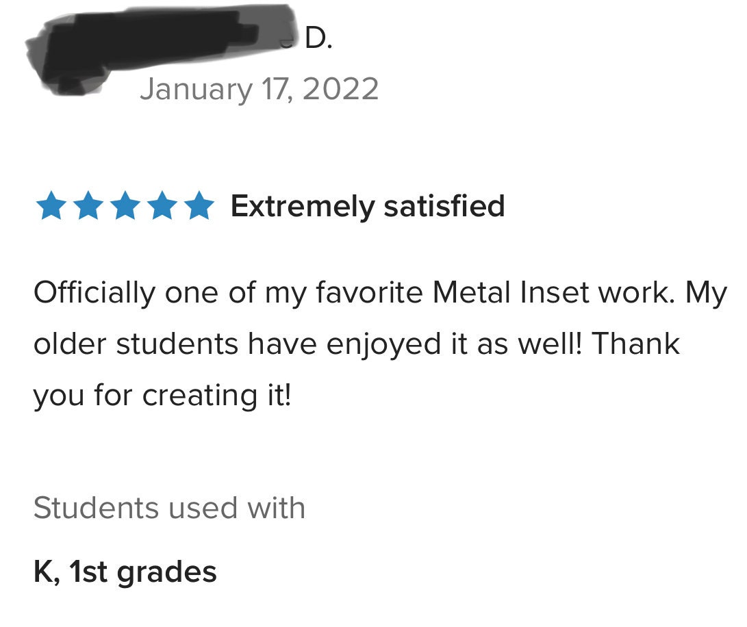 Montessori Metal Inset Designs - Fall Themed - Etsy