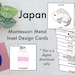 Montessori Metal Inset Design Cards- Japan - Etsy
