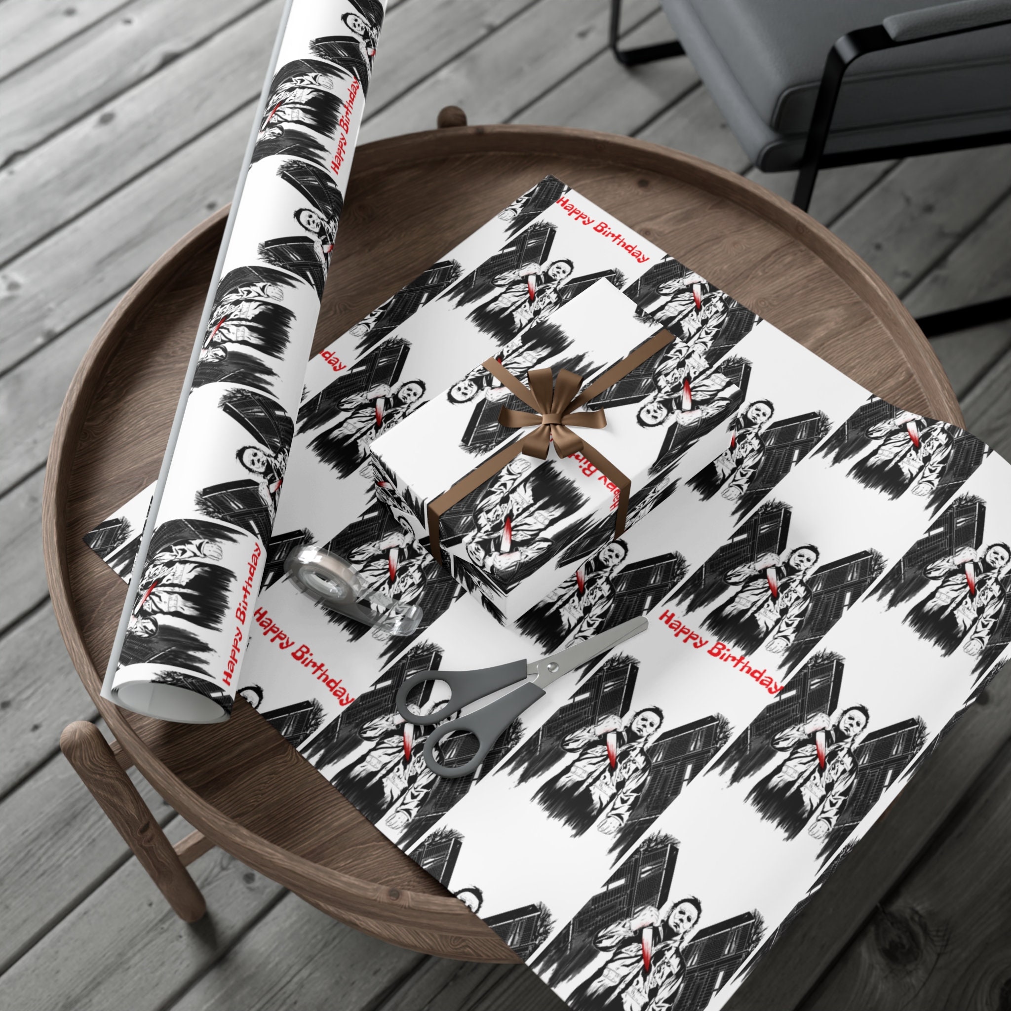 Halloween Michael Myers Wrapping Paper sold by Detrimental Legation ...