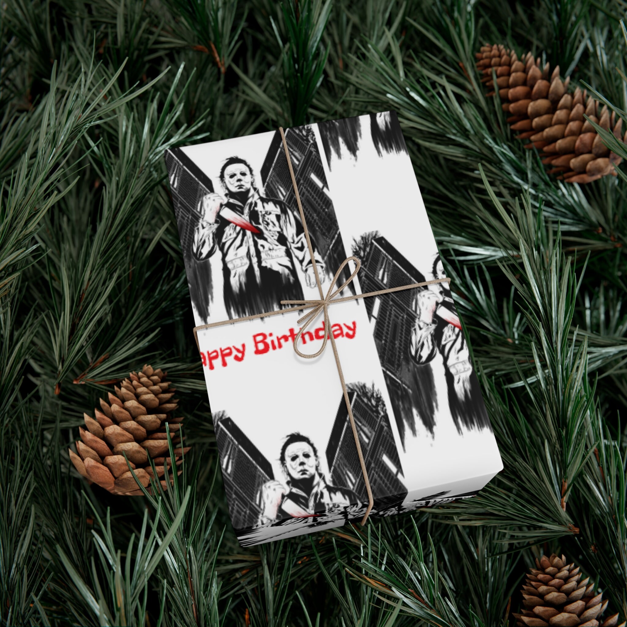 Halloween Michael Myers Wrapping Paper sold by Detrimental Legation ...