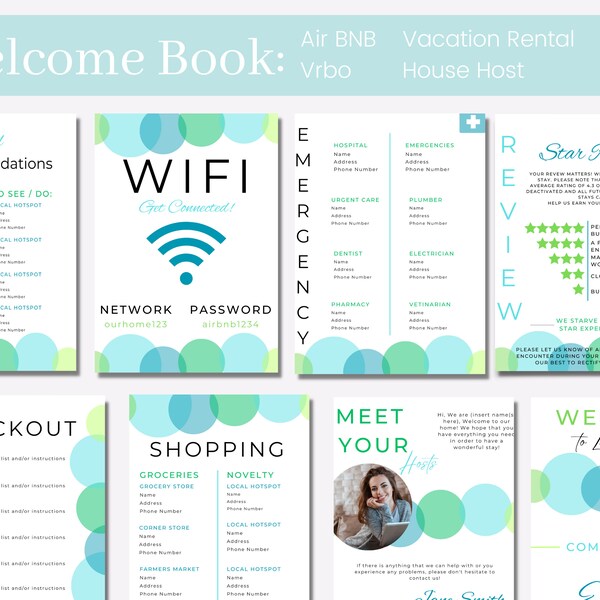 Air Bnb Welcome Book - Etsy