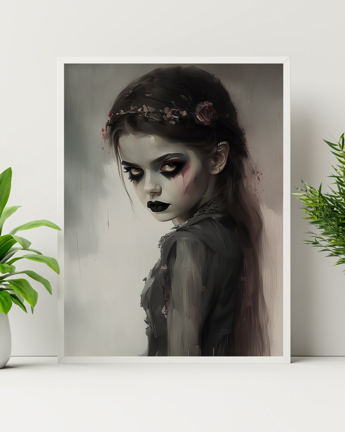 Spooky Girl Digital Painting | Ghost Girl | Instant Download | Wall ...