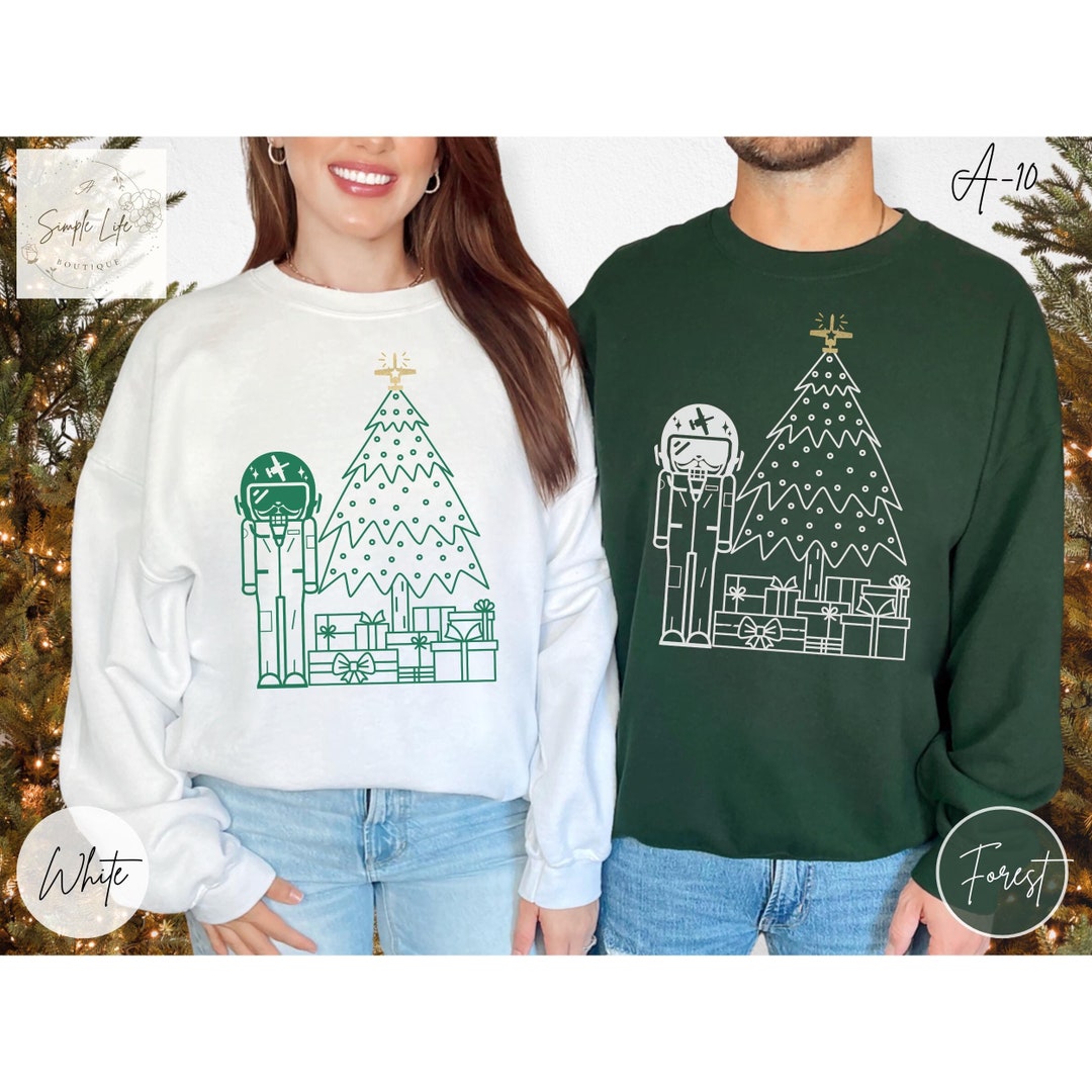 A10 Nutcracker Pilot Christmas Sweatshirt | Cute A-10 Warthog Shirt ...