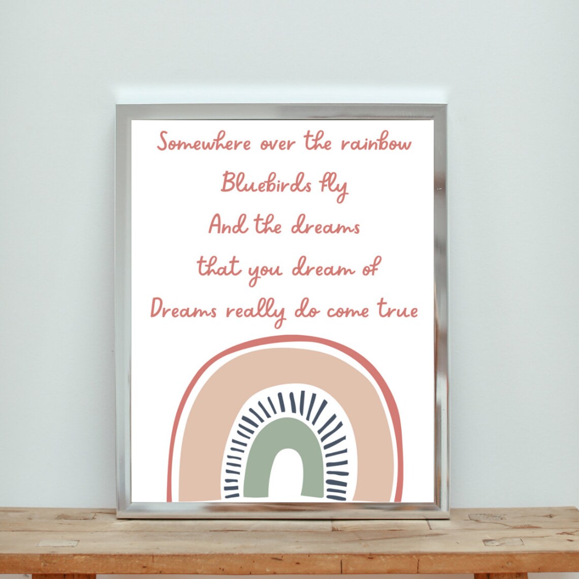 Somewhere Over the Rainbow Wall Decor - Etsy