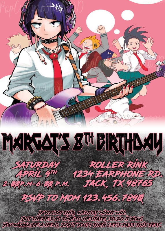 Anime Themed Birthday Party