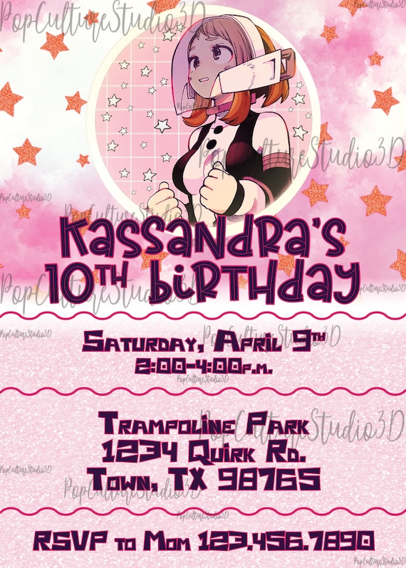 Anime Themed Birthday Party