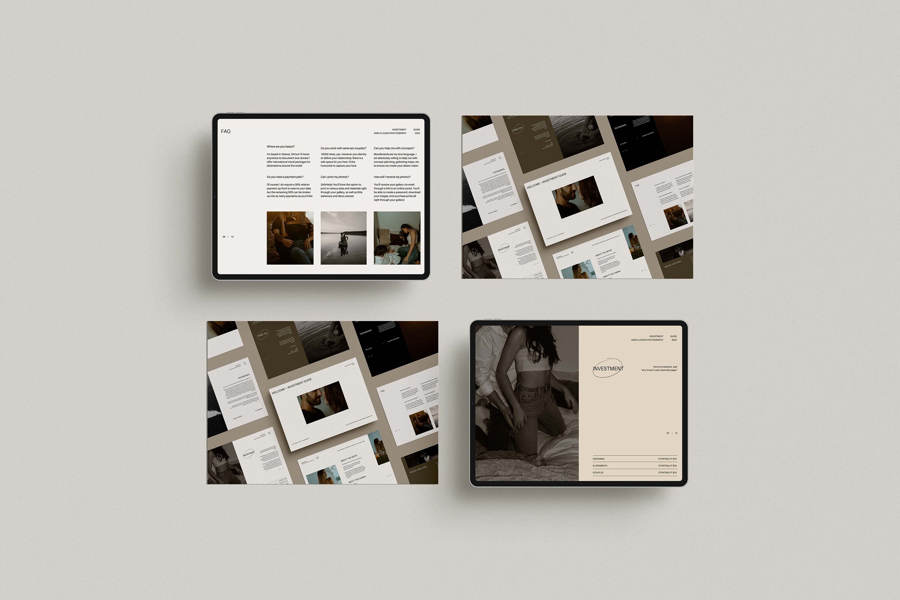 Modern Editorial | Canva Pricing Guide Template for Creatives - Etsy