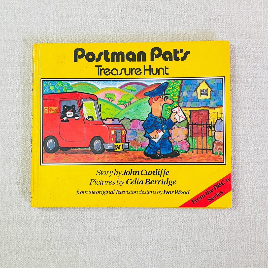 Vintage Postman Pat's Treasure Hunt Hardback Children's Book - Etsy