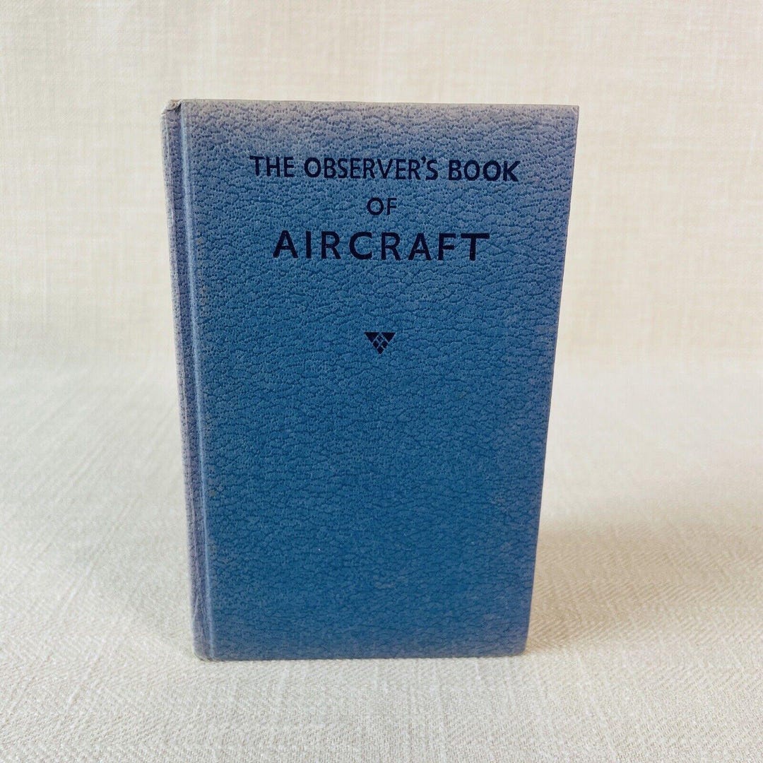 Vintage Book Aircraft 1975 the Observers Book of Aircraft Planes Pocket ...