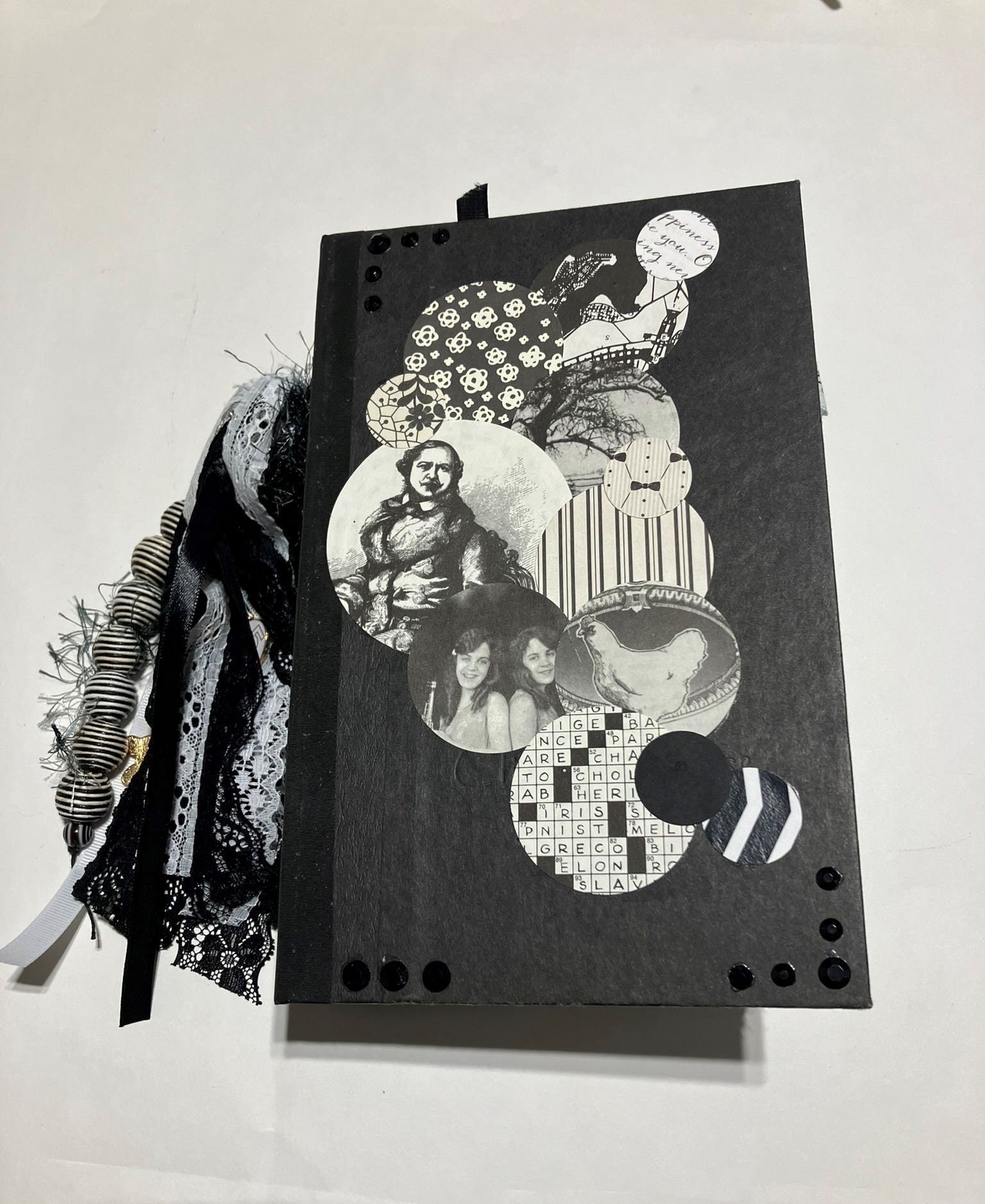 Handmade Black and White Junk Journal - Etsy