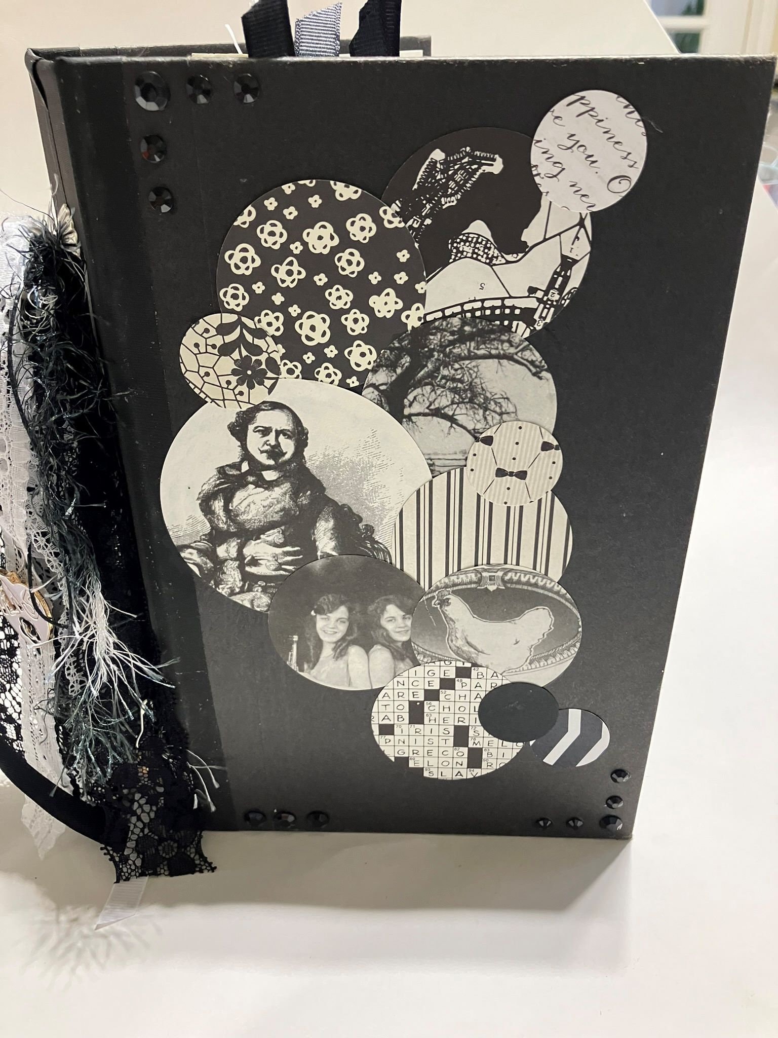 Handmade Black and White Junk Journal - Etsy