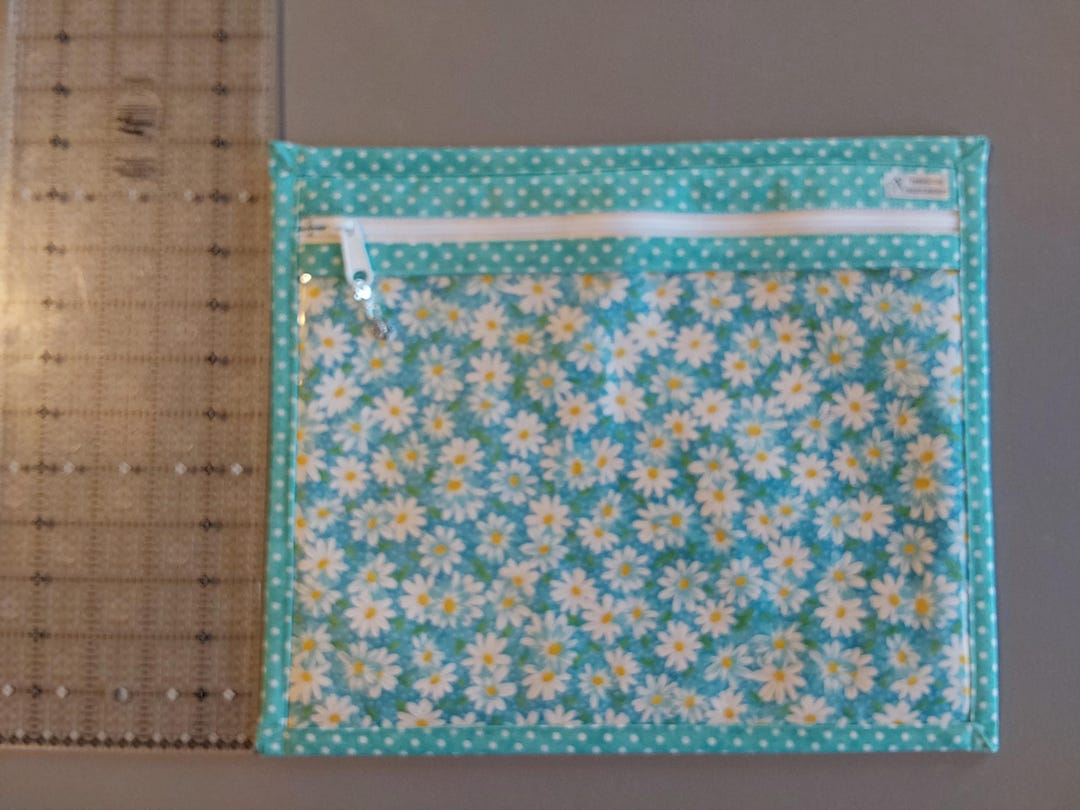 Bright Daisy Vinyl Front Project Bag - Etsy