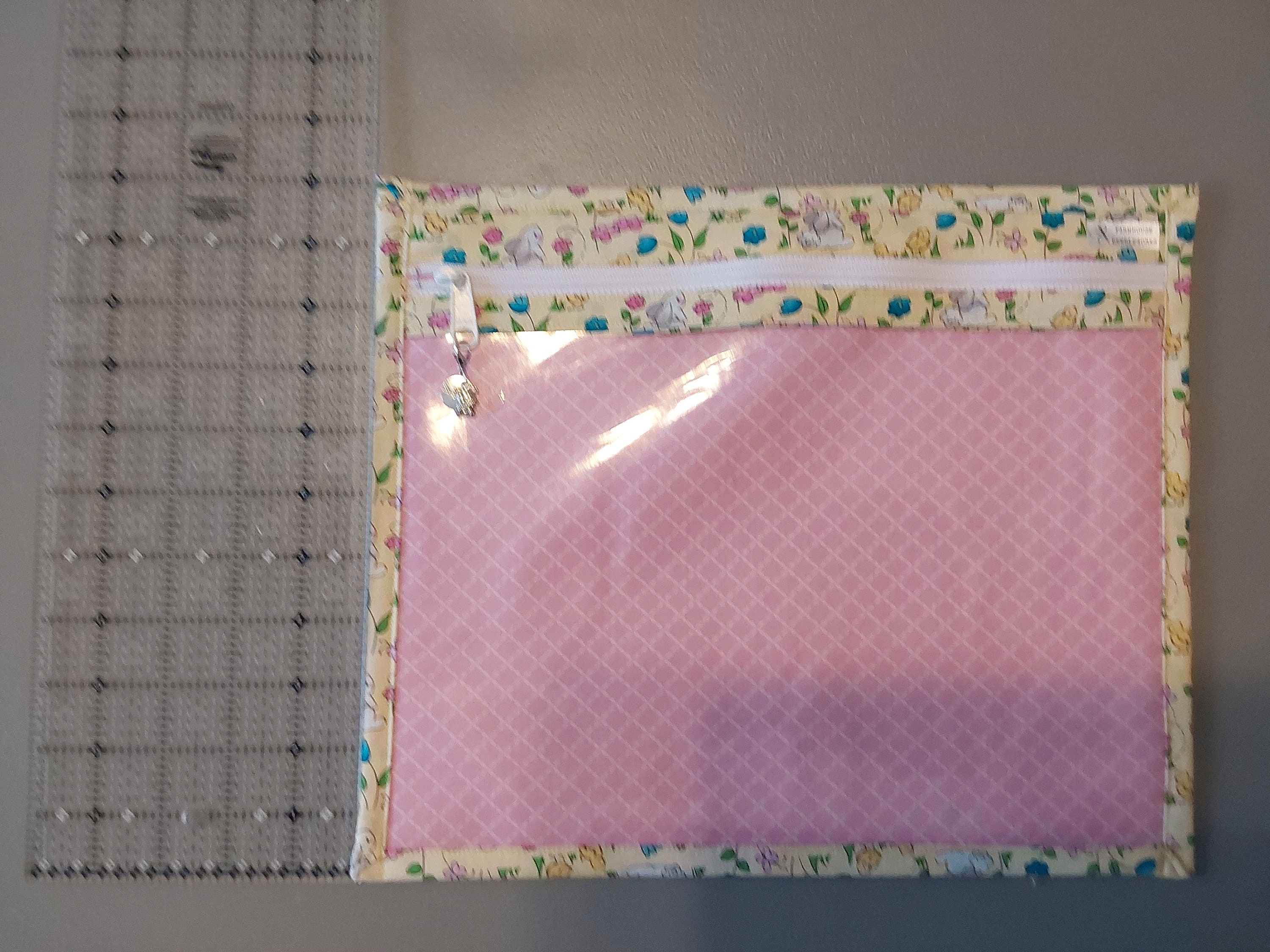 Springtime Vinyl Front Project Bag & Notion Wallet Set - Etsy