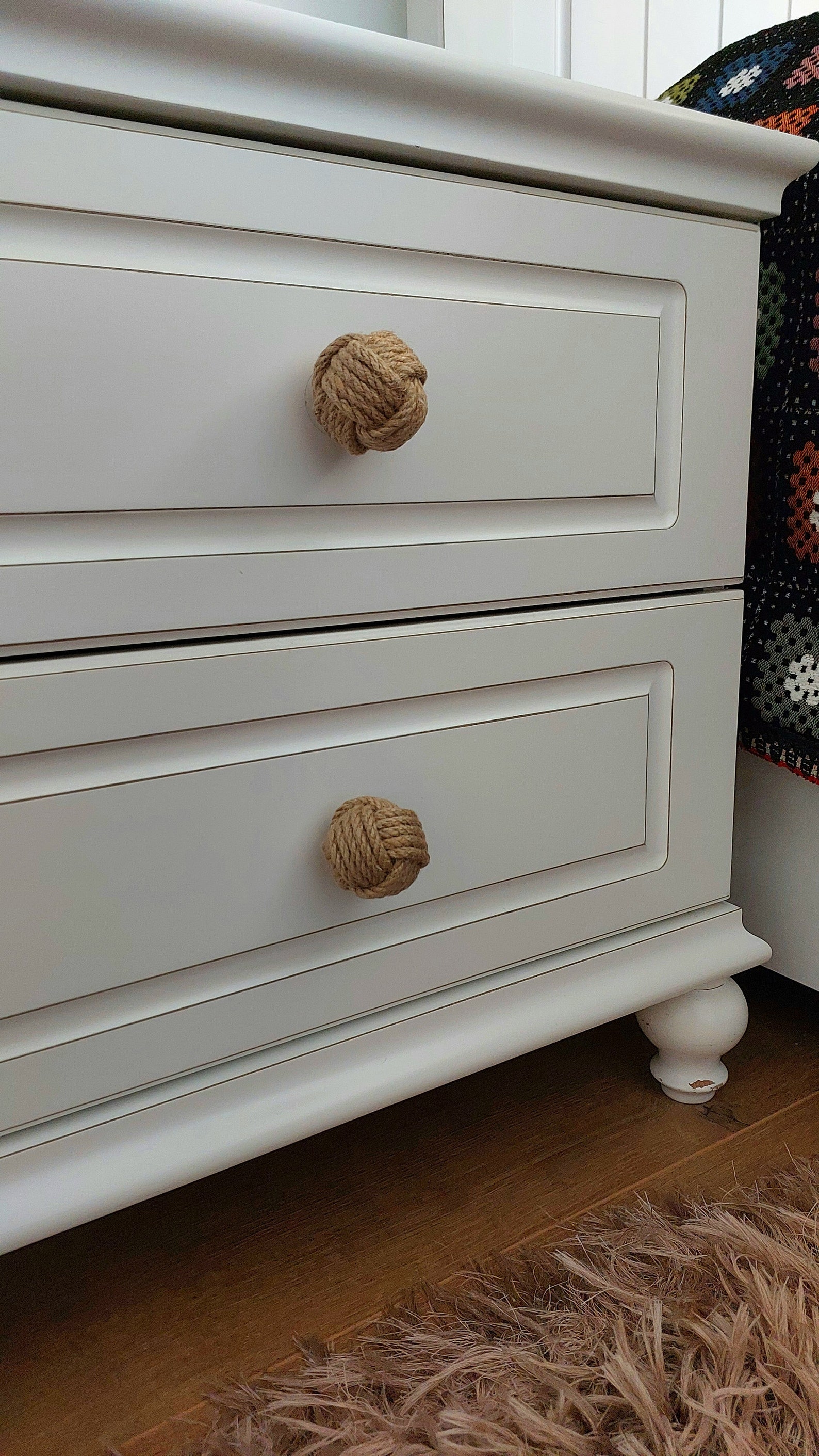 6 Pcs Handmade Nautical Rope Ball Drawer Pulls | Monkey Fist Knobs ...