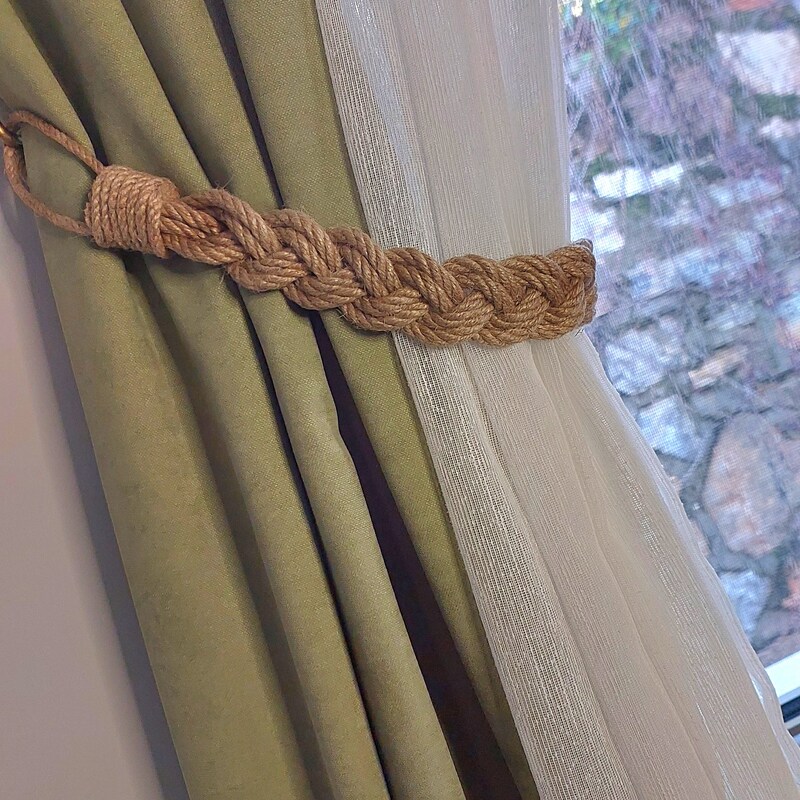 Rope Curtain Tie Backs - Etsy