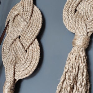 Handmade Jute Rope Wall Art Set Rustic Home Decor Wall Hanging, Set of ...