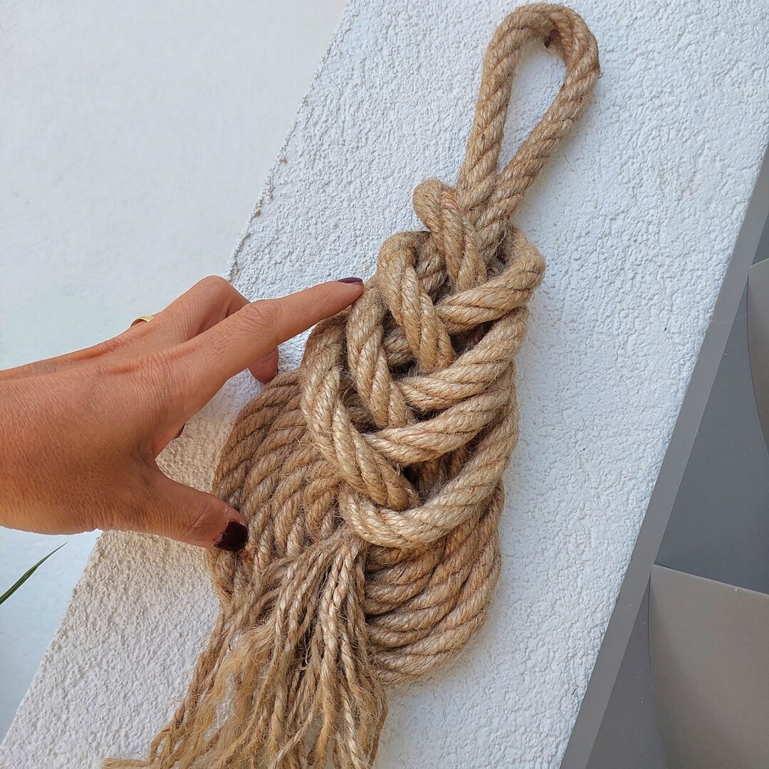 Wall Decor Pipa Knot Jute Rope Wall Art Macrame Wall - Etsy