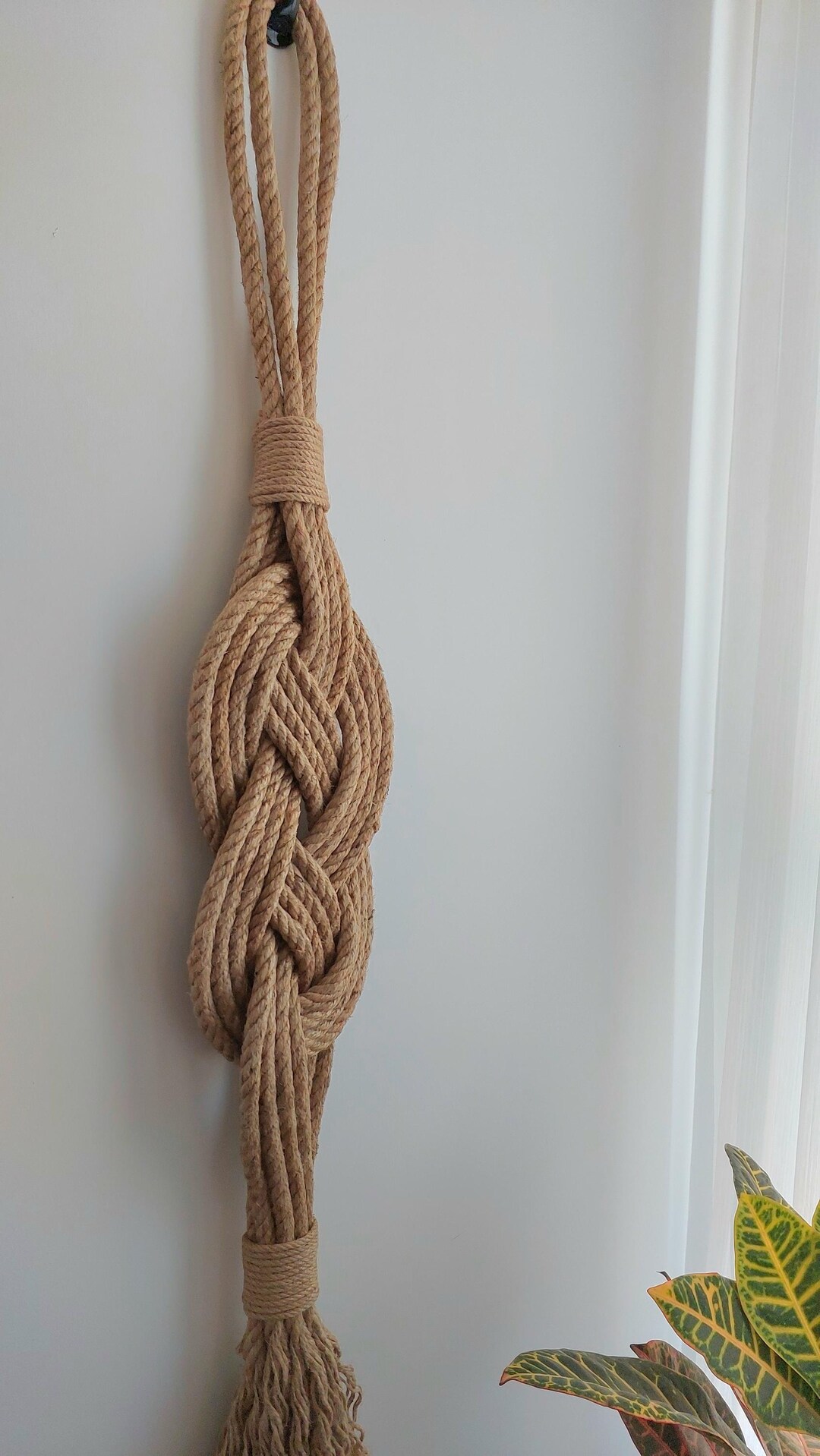 46.06" Wall Hangings - Handmade Jute Rope Wall Decor - Rustic Home ...