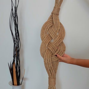 46.06" Wall Hangings - Handmade Jute Rope Wall Decor - Rustic Home ...