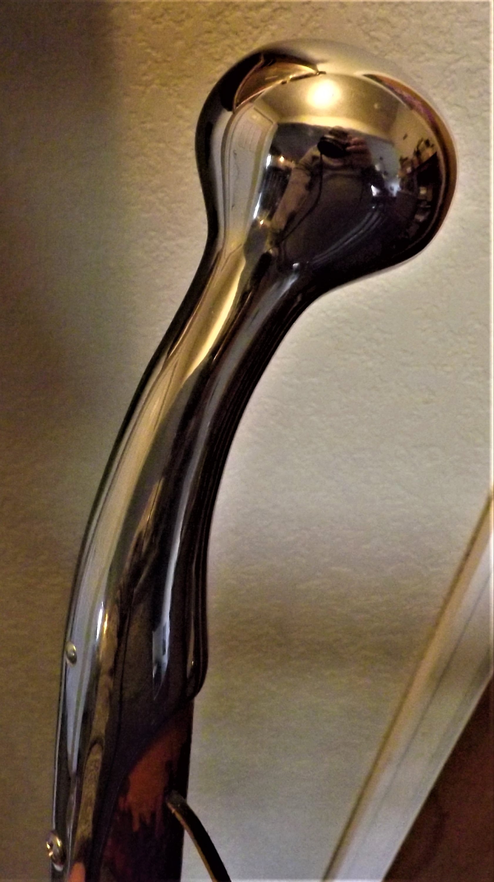 Gorgeous Handcrafted Hickory Walking Stick/cane W/silver Hames Knob ...