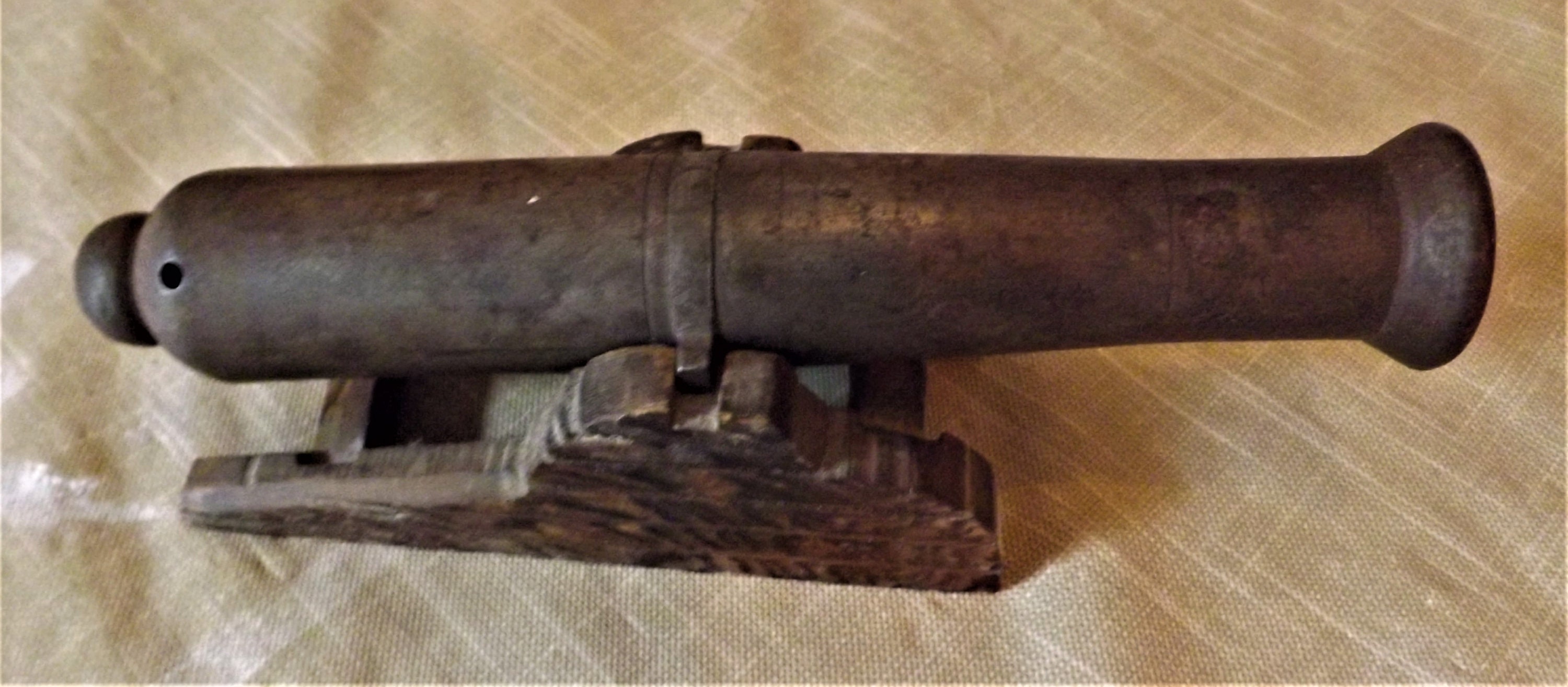 Vintage Mini Cannon W/wooden Carriage Mount - Etsy
