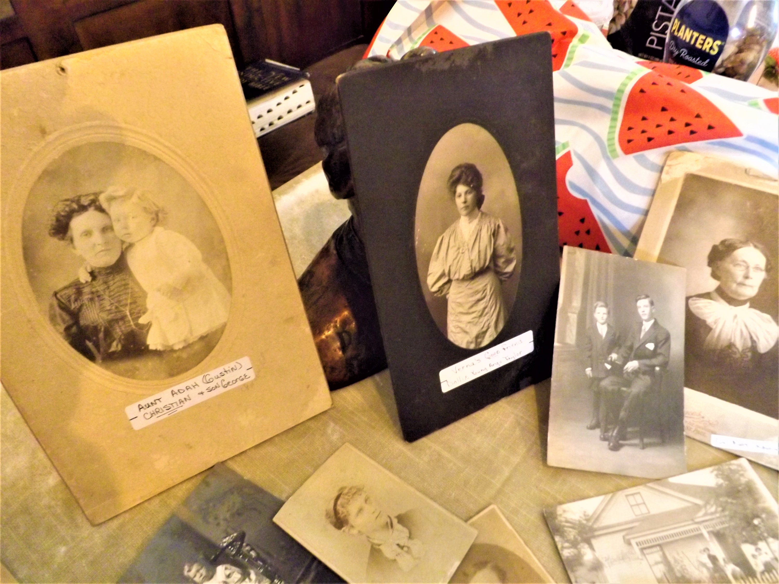 Nice Lot of Antique Family Photographs CDV, Ferrotype, Postcards From a ...