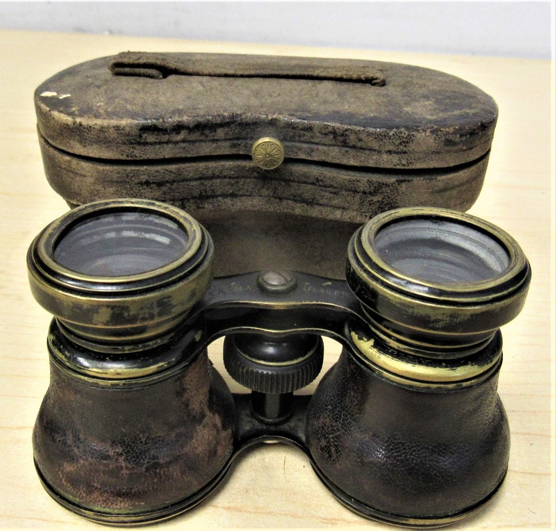 Antique Prima Glaser Opera Glasses in Original Leather Storage Case - Etsy